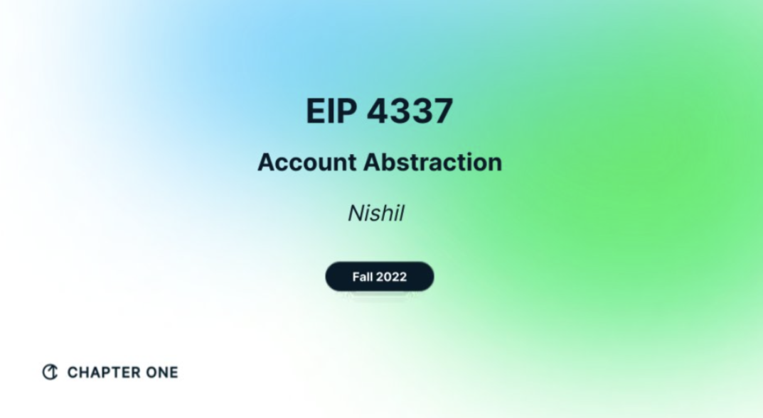 账户抽象提案 EIP-4337 如何改善以太坊用户体验？ - Foresight News