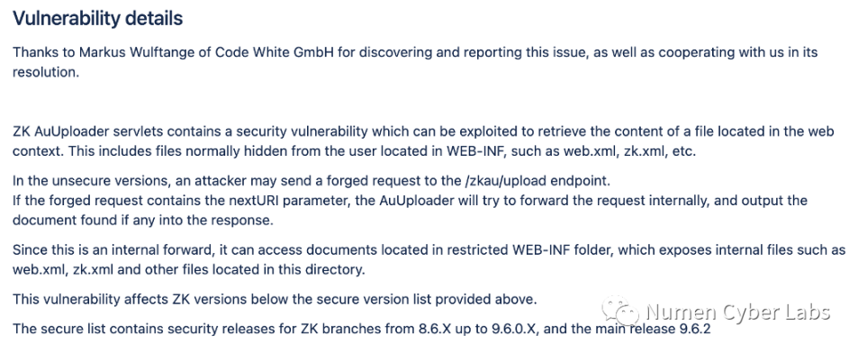 Javaweb 框架 ZK CVE-2022-36537 漏洞分析附 exp - Foresight News
