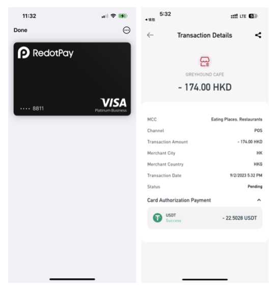 ⾹港加密 Visa 卡项⽬ RedotPay 现 已⽀持 Apple Pay - Foresight News