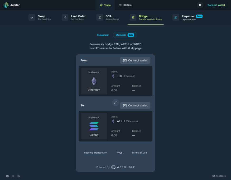 Solana 上最受欢迎的 DEX 聚合器之一 Jupiter 宣布正式集成 Wormhole Connect - Foresight News