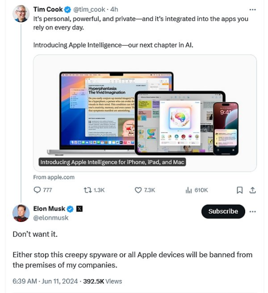 苹果宣布 AI 战略个人智能系统——Apple Intelligence - Foresight News
